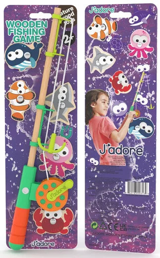 J'adore - Wooden Fishing Game - Purple — Polly's Toys & Gifts