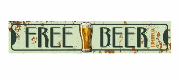 Man Cave - Free Beer Sign — Polly's Toys & Gifts